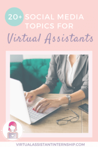 20+ Social Media Post Topics for Virtual Assistants - Virtual Assistant ...